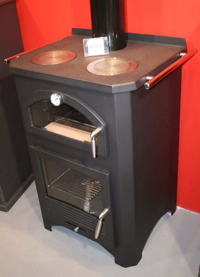 Estufa de leña Bronpi Monza con horno - AGUAS DE HISPANIA